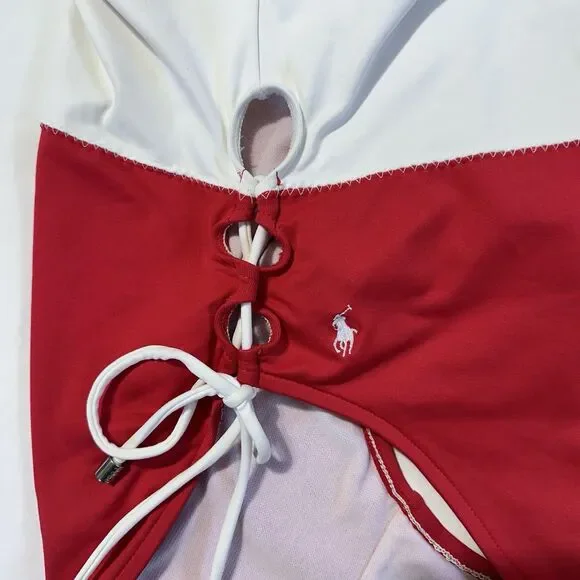 Ralph Lauren | Swim | Polo Ralph Lauren Swimsuit Red White Colorblock ...